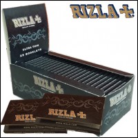 RIZLA CARTINE CORTE DOPPIE NERE CON TRIBALE ULTRA THIN - 50 PEZZI ...